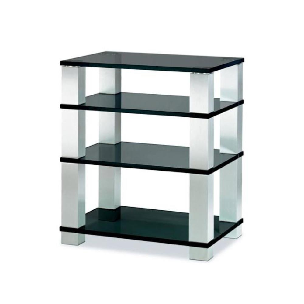 Sevenoaks Sound and Vision - Spectral HE684 BG Black Glass 4 Tier Hi Fi ...